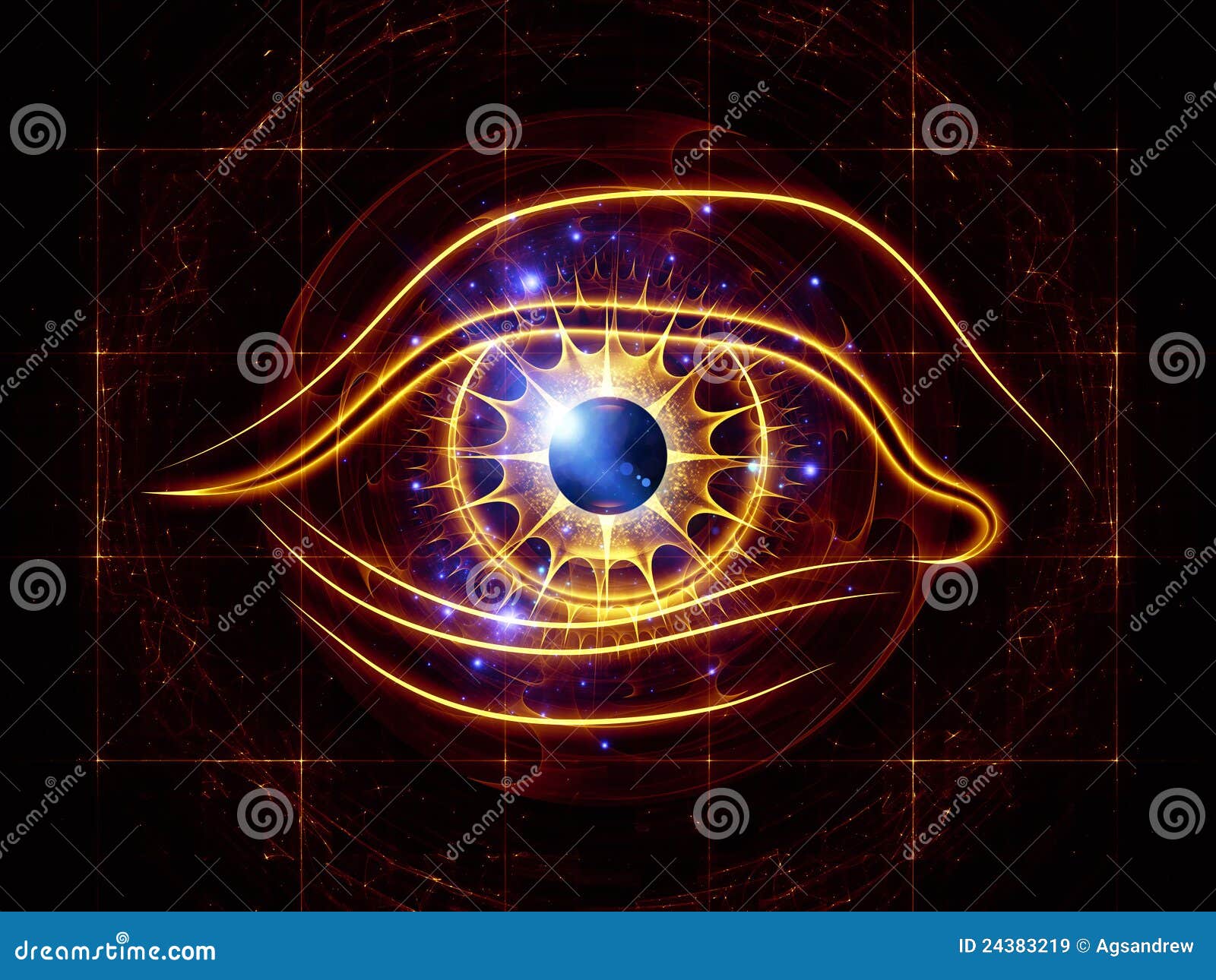 Eye of Artificial Intelligence Stock Illustration - Illustration of ...