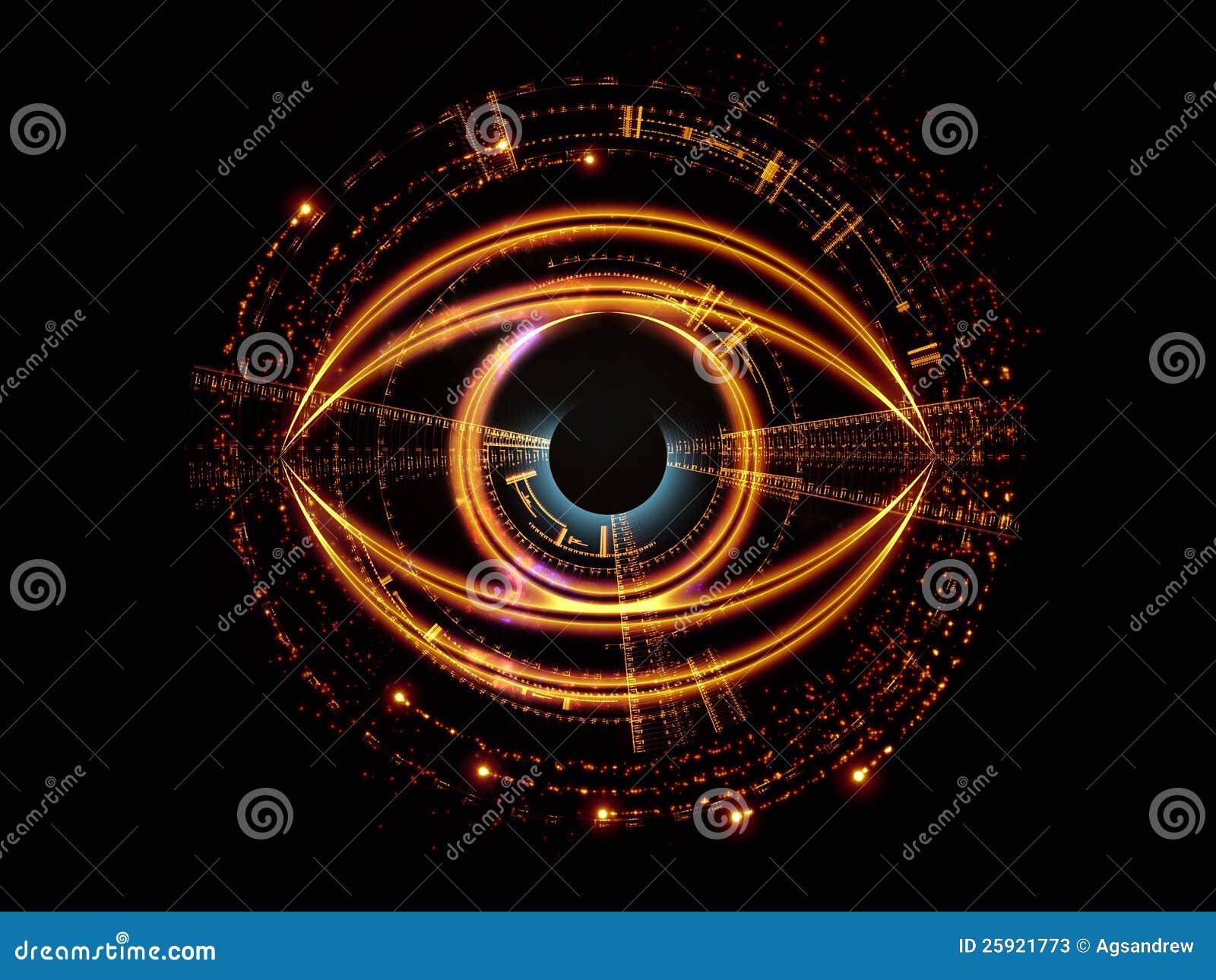Eye of Artificial Intelligence Stock Illustration - Illustration of ...