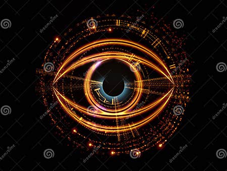 Eye of Artificial Intelligence Stock Illustration - Illustration of ...