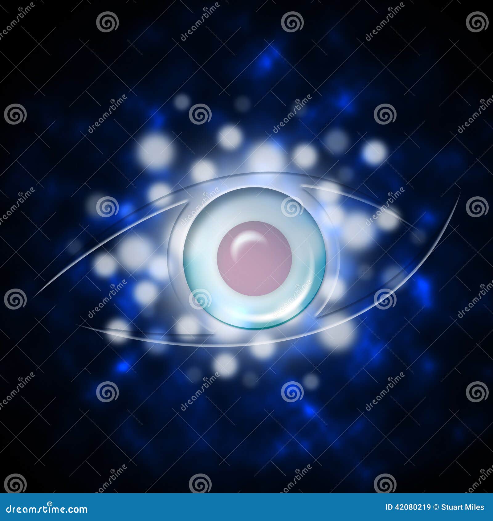Eye Background Shows Detect View And See Royalty-Free Stock Photography ...