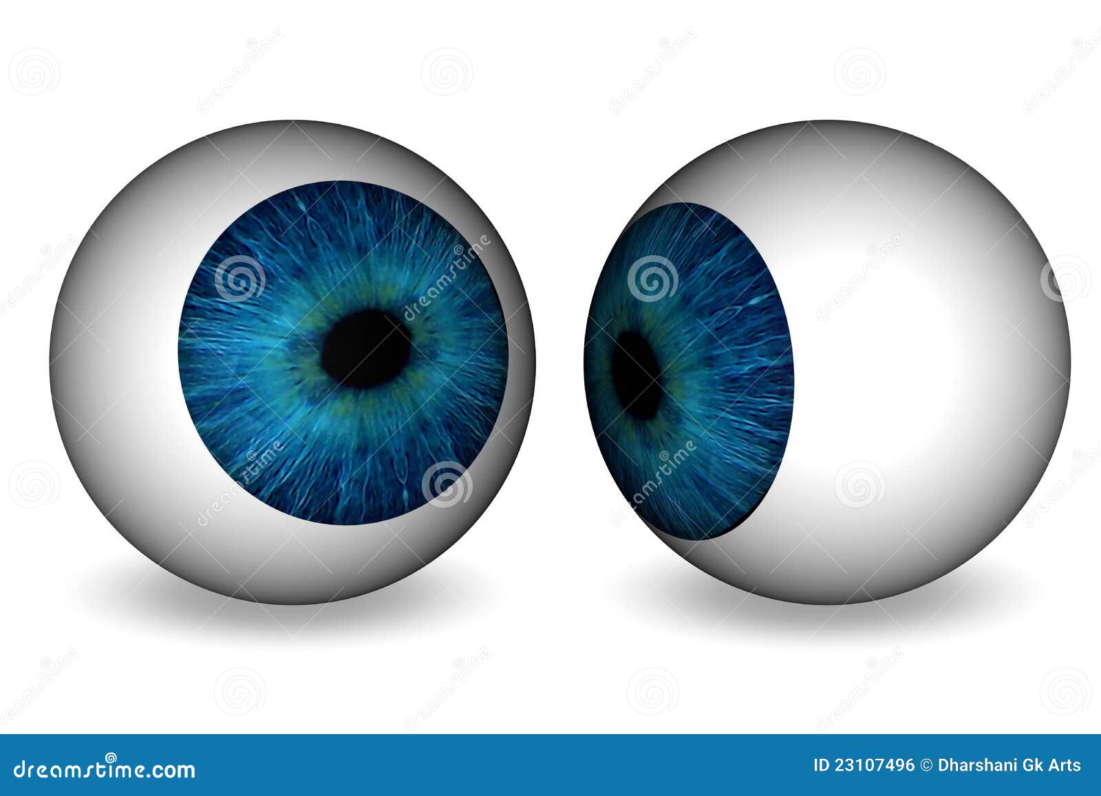 Eye ball stock illustration. Illustration of blue, blink - 23107496