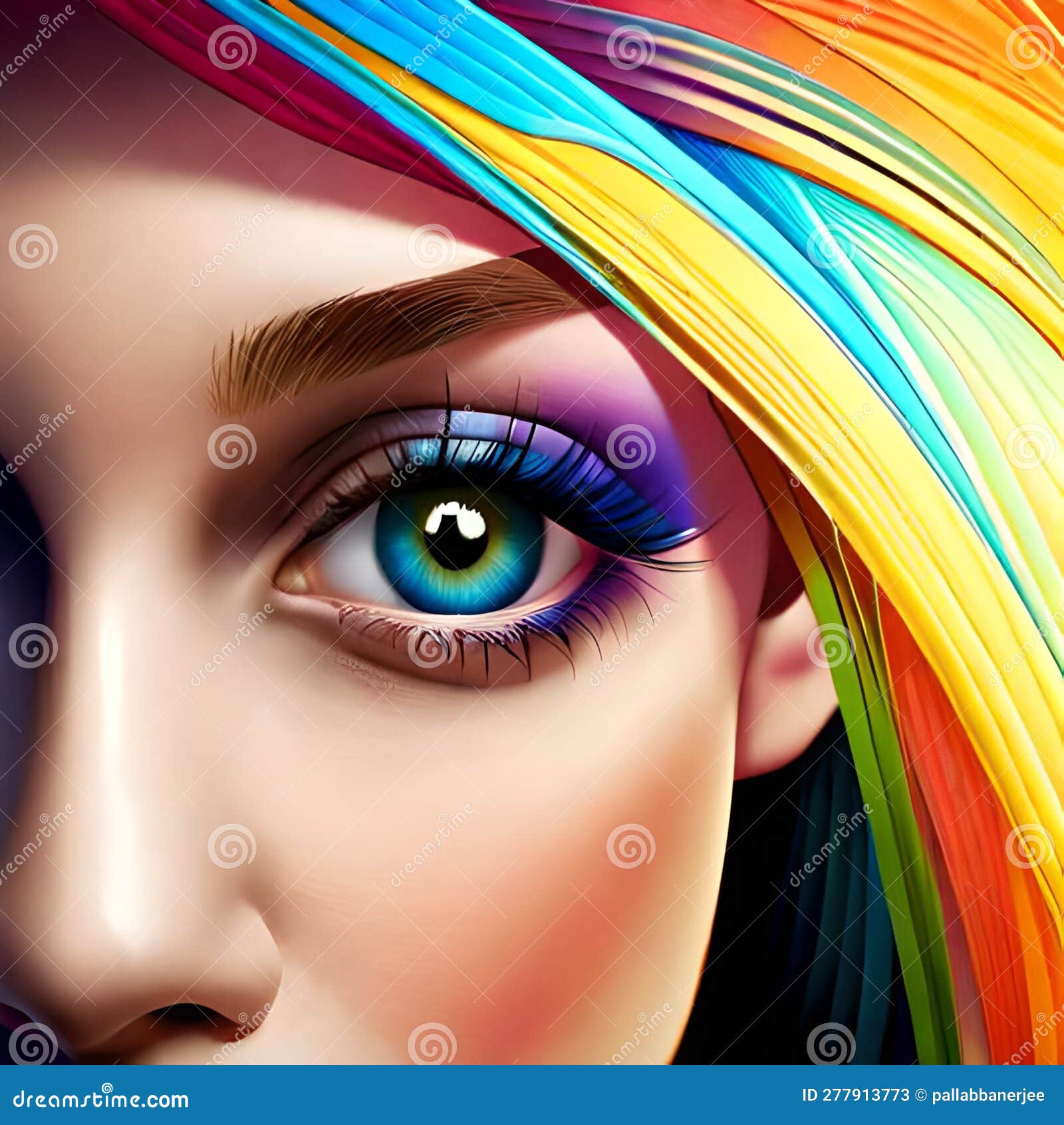 An eye ball stock illustration. Illustration of colorful - 277913773