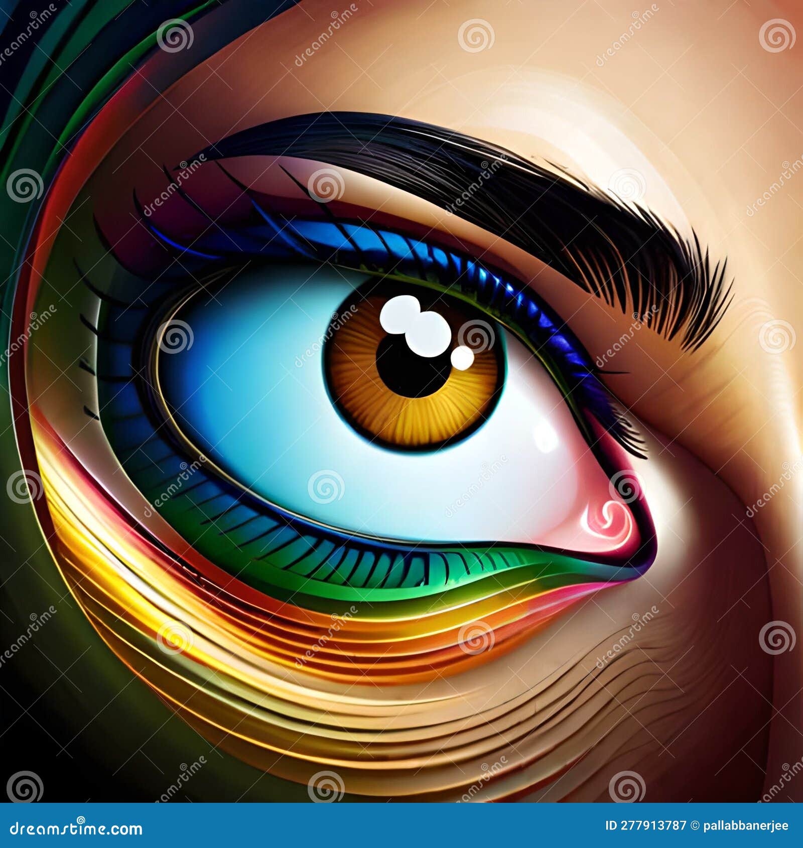 An eye ball stock illustration. Illustration of pattern - 277913787