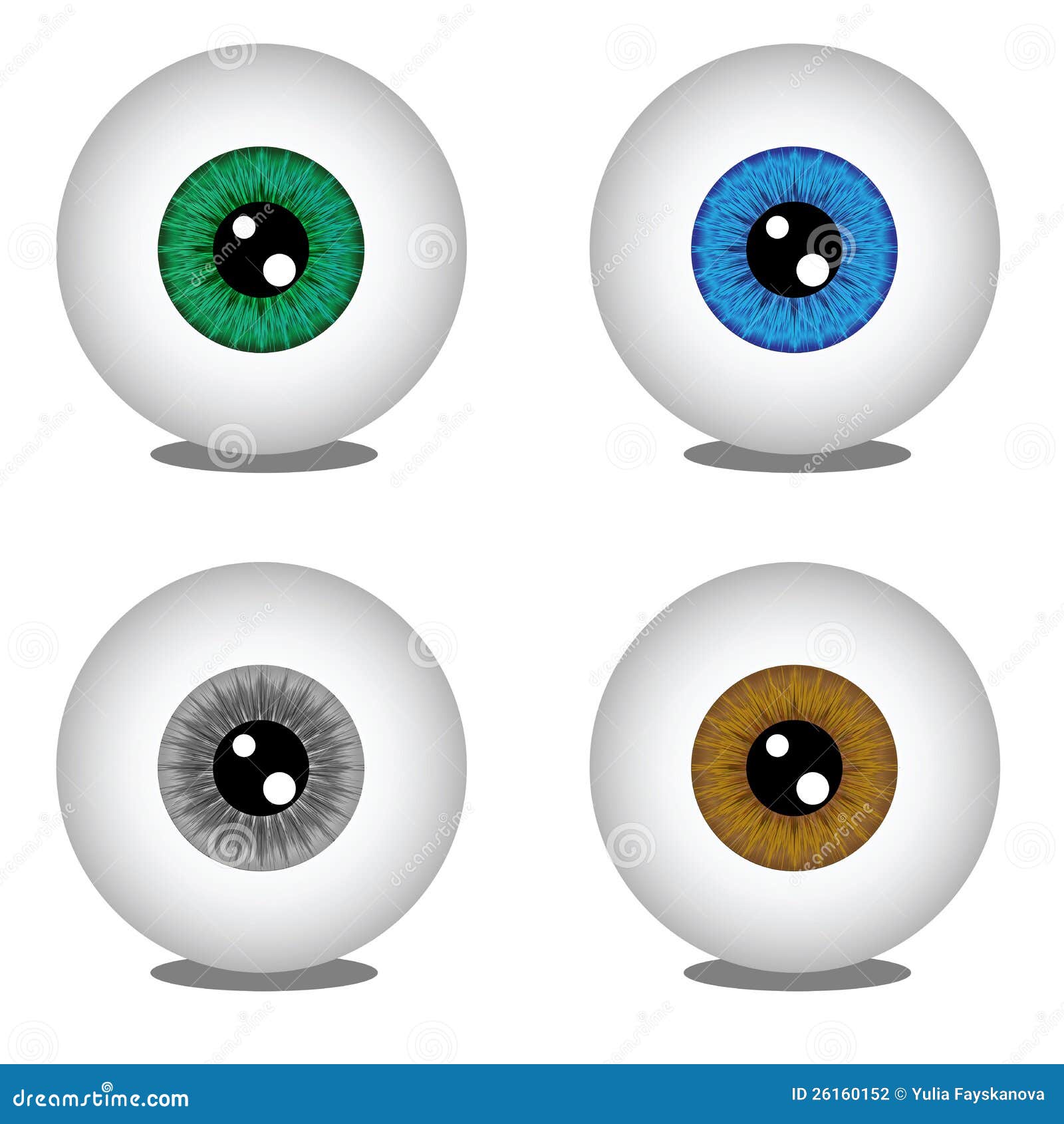 Eye Balls in Different Colors Stock Vector - Illustration of camera ...