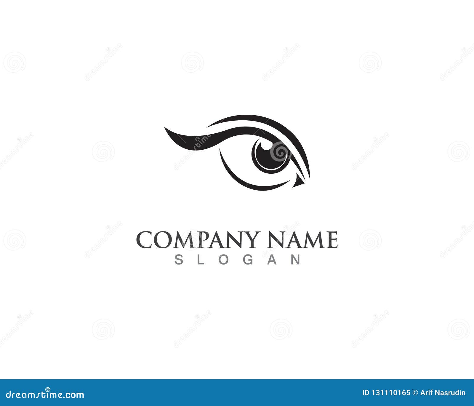 Eye Black Logo and Symbol Illustration Vector Stock Illustration ...