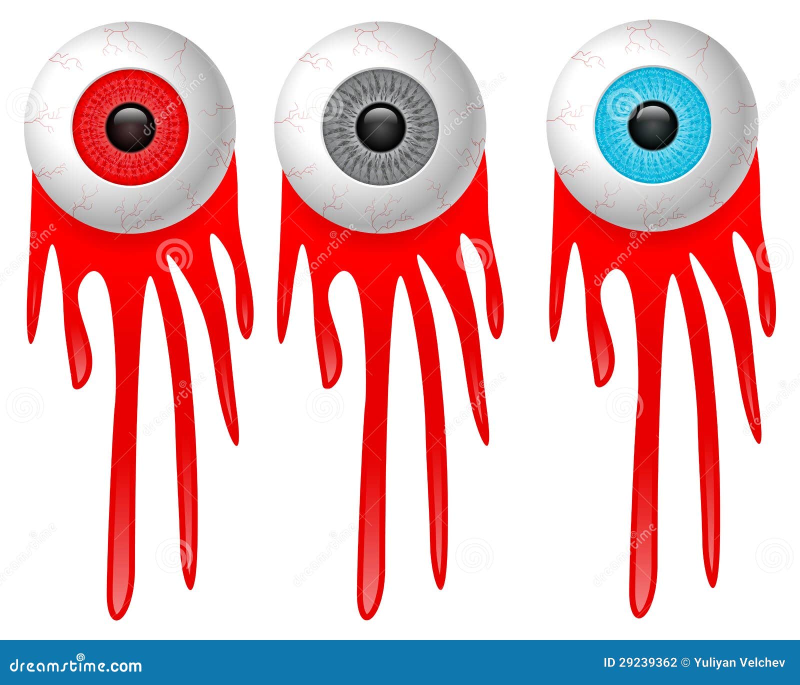 Horror Bloody Girls Cartoon Vector | CartoonDealer.com #70709533