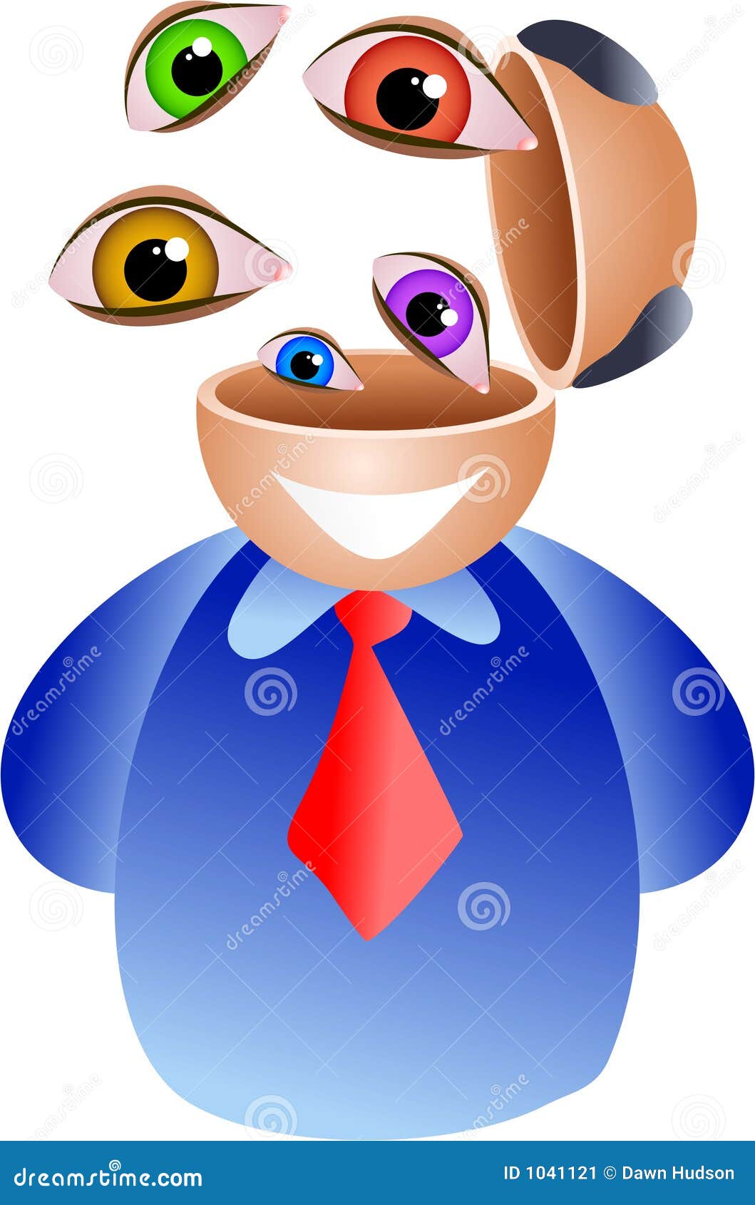 Eye brain stock illustration. Illustration of conceptual - 1041121