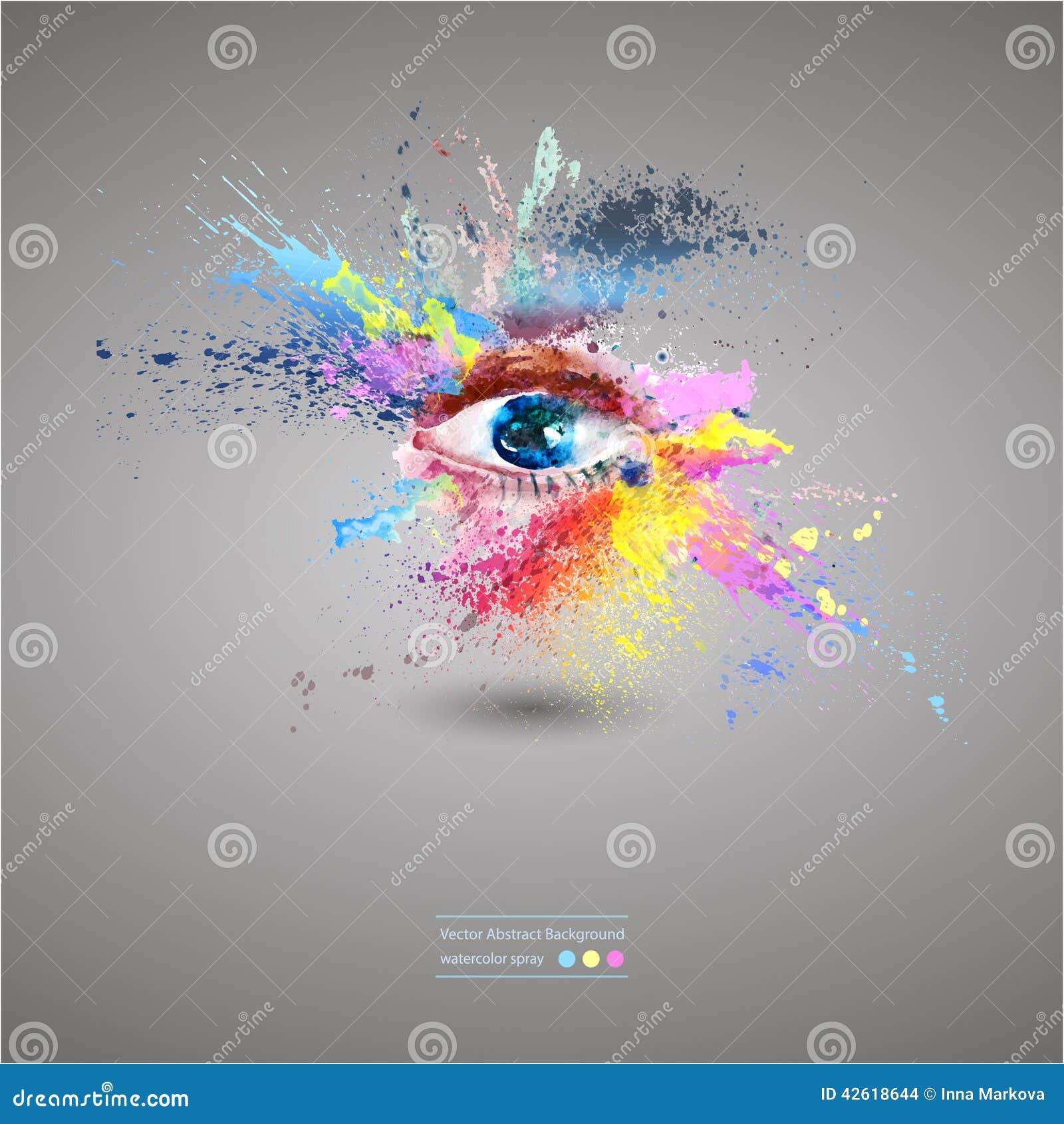 Eye, Bright Abstract Background Stock Vector - Illustration of indigo ...