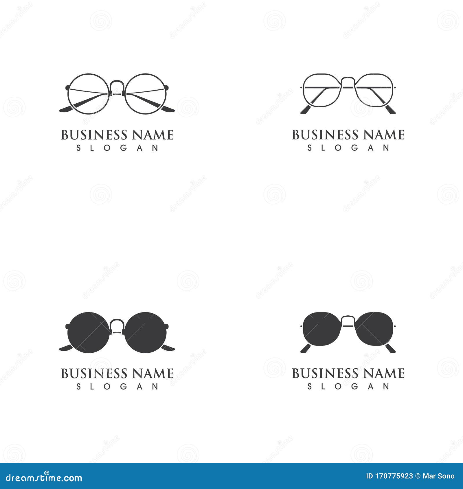 Eye Bril-logo En Symboolvectoren Vector Illustratie - Illustration of ...