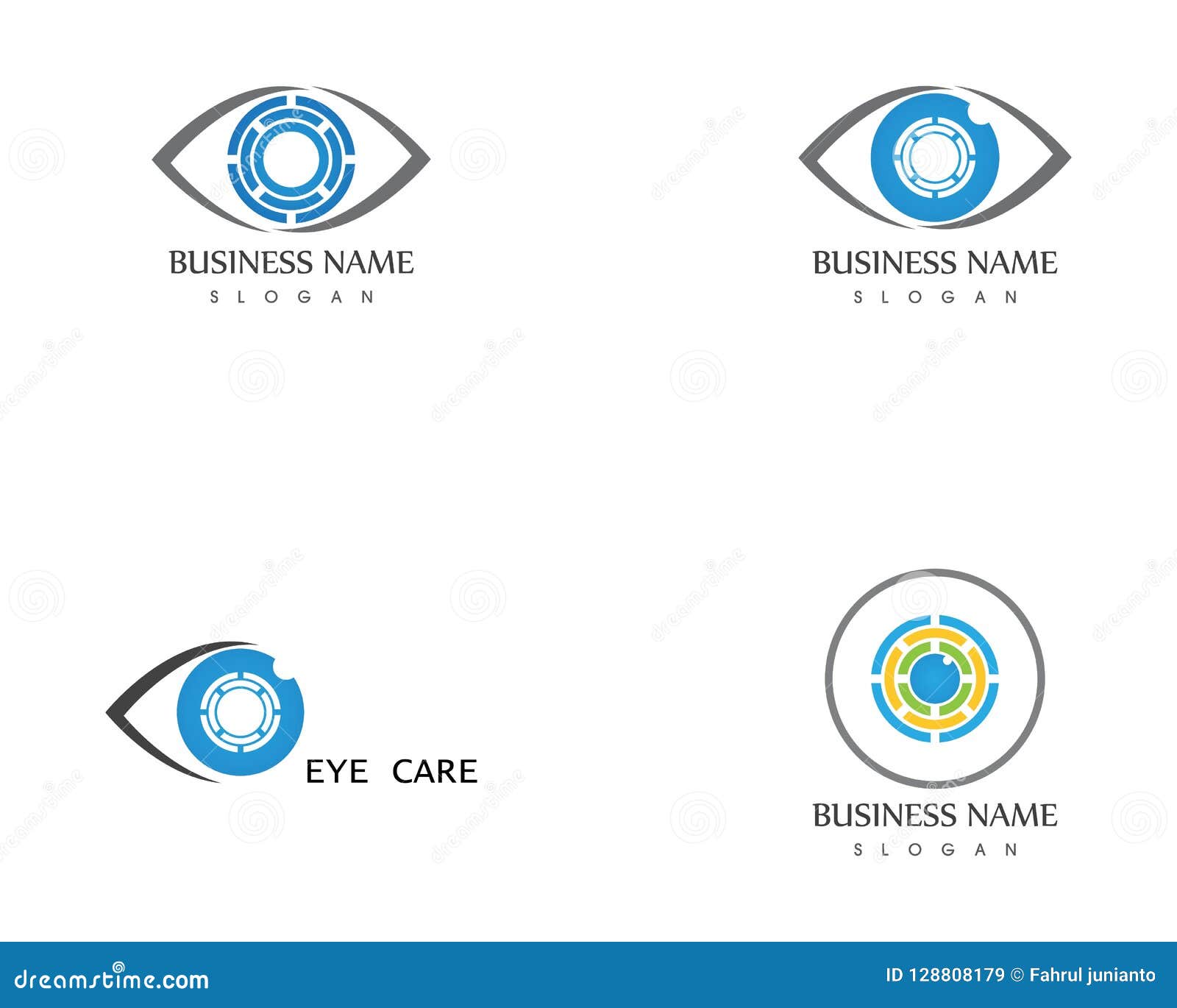 Eye Care Focus Logo Design Vector Icon Stock Vector - Illustration of ...