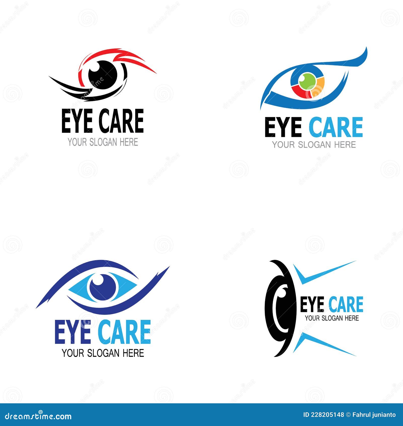Eye Care Health Icon and Symbol Vector Stock Vector - Illustration of ...