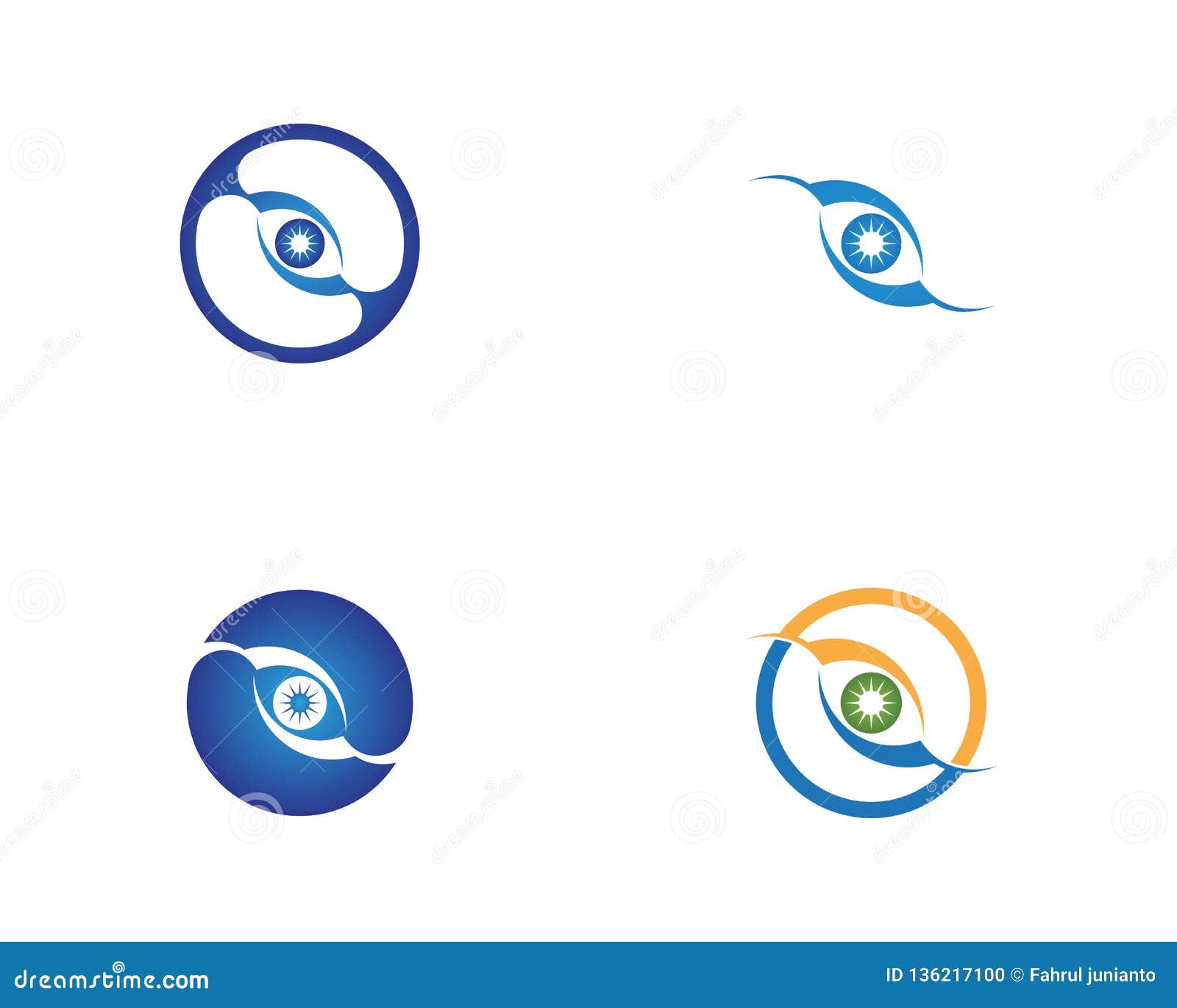 Eye Care Health Logo Design Vector Stock Vector - Illustration of ...