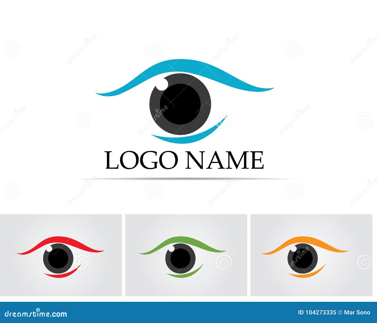 Eye Care Logo and Symbols Template Vector Icons App Stock Vector ...