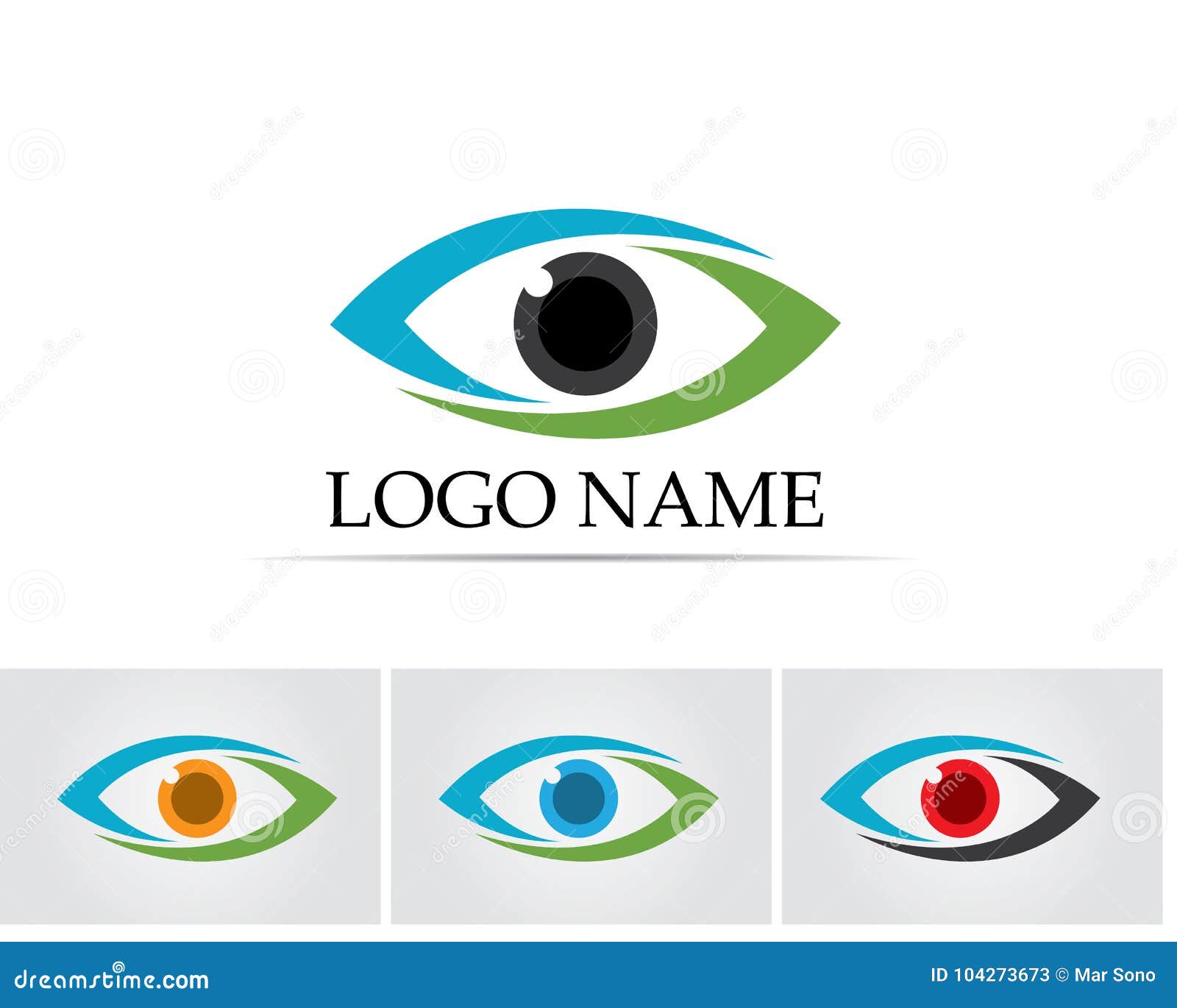 Eye Care Logo and Symbols Template Vector Icons App Stock Vector - Illustration of idea, icon ...