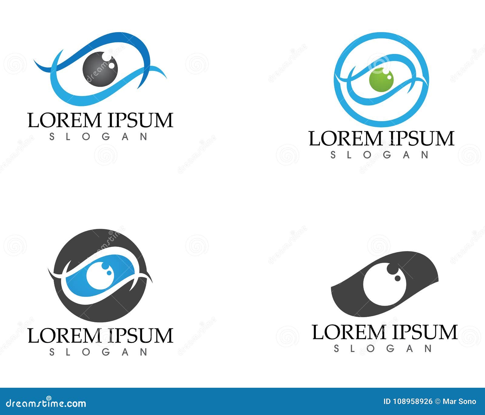 Eye Care Logo and Symbols Template Vector Icons App Stock Vector ...