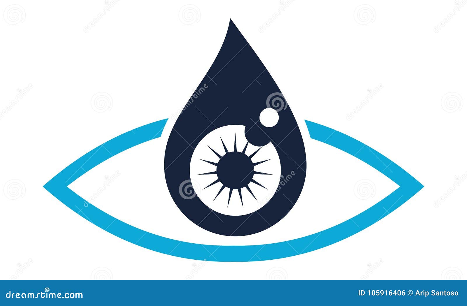 Eye Care Solutions stock vector. Illustration of colorful - 105916406