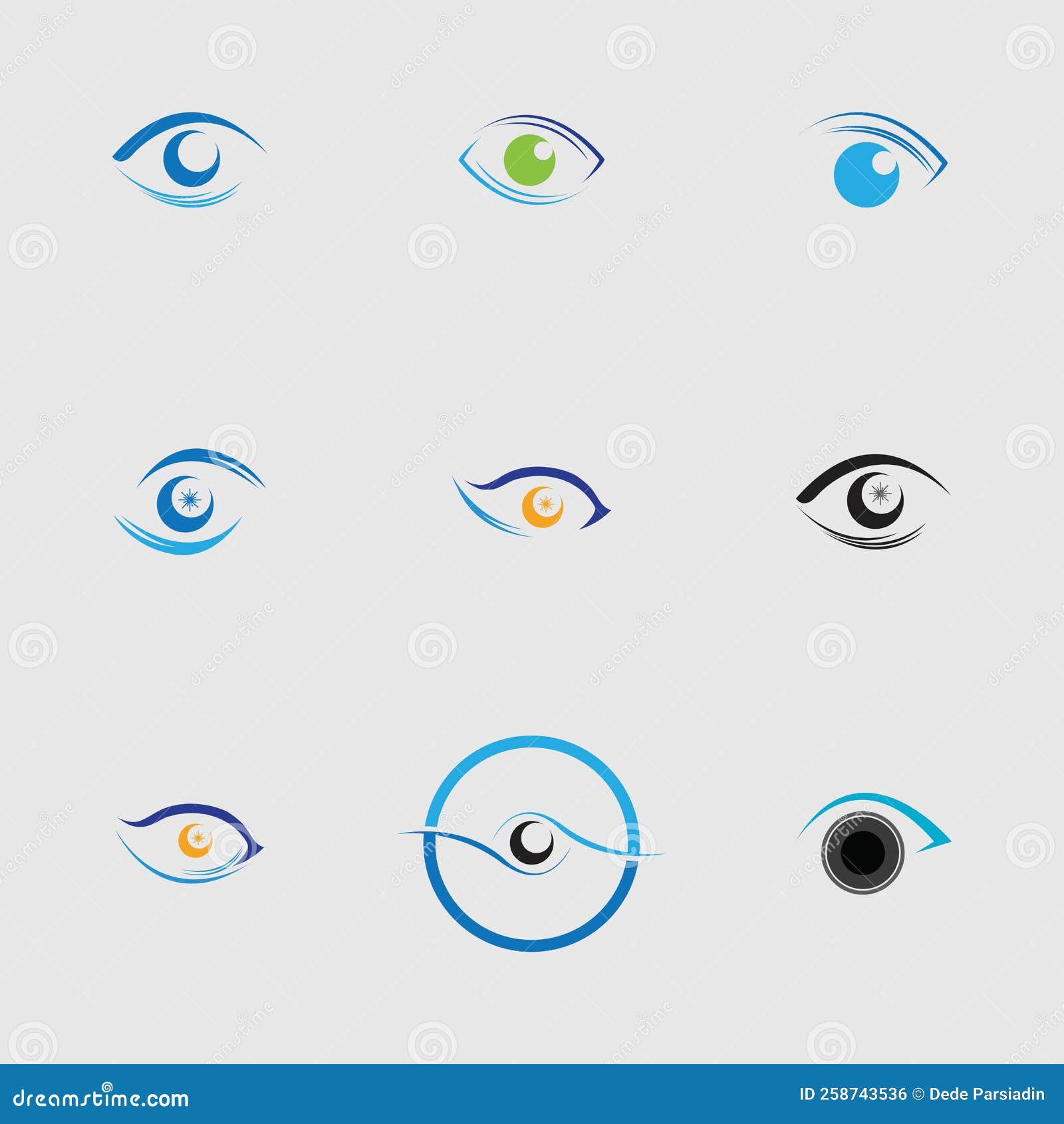 Eye Care Vector Logo Design Stock Vector - Illustration of modern ...
