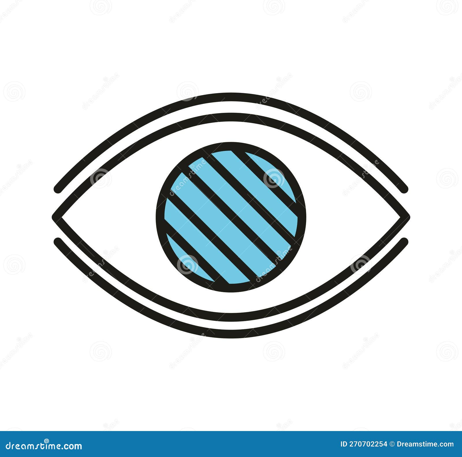 Eye With Cataracts Vector Illustration | CartoonDealer.com #270702254