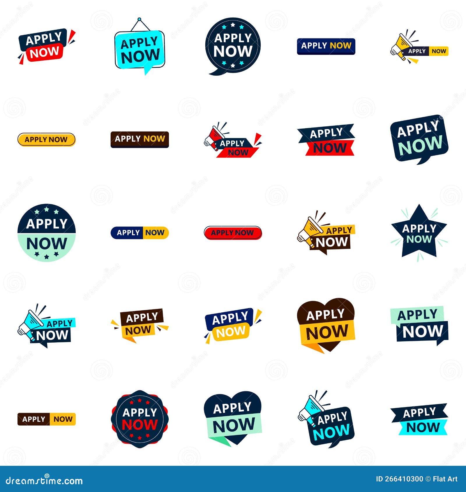 25 Eye-catching Apply Now Banners To Boost Your Visibility Stock Vector ...