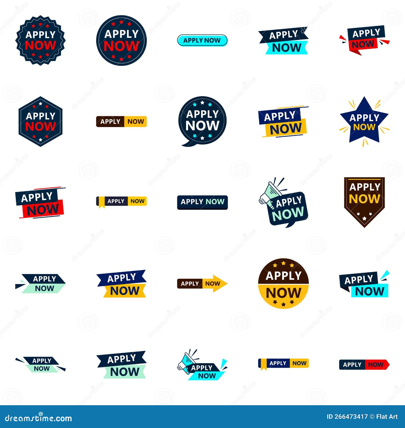 25 Eye-catching Apply Now Banners To Boost Your Visibility Stock Vector ...