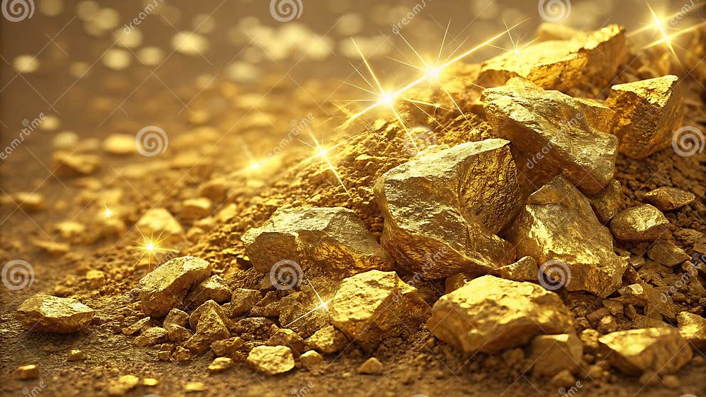 Crushed Gold Texture with an Uneven Surface and Shimmering Highlights ...