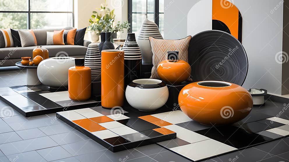 An Eye-catching Display of Bold Geometric Shapes and Patterns in an ...