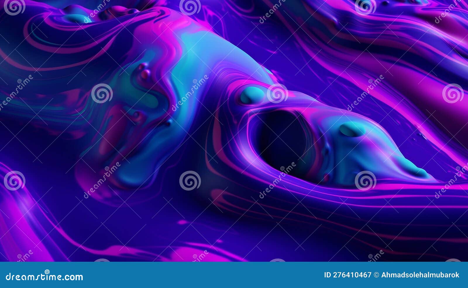 Vibrant Neon Liquid Background Stock Illustration - Illustration of ...