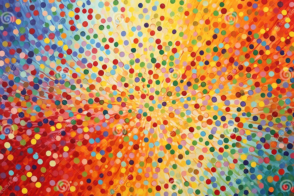 An Eye-catching and Lively Painting Created with an Array of Dots in ...