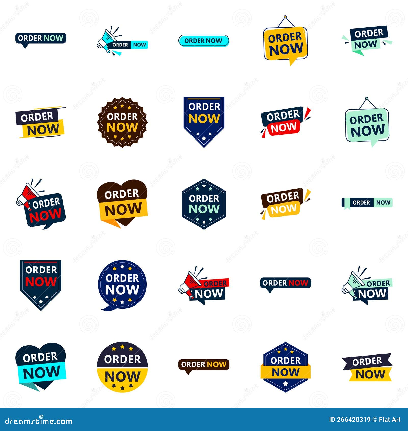 25 Eye-catching Order Now Banners To Boost Your Visibility Stock Vector ...