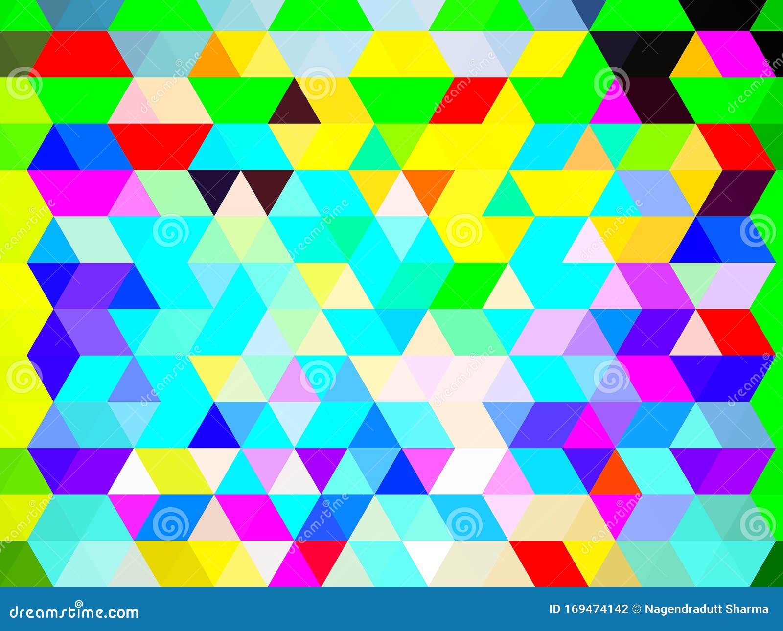 An Eye-catching Pattern of Digital Designing of Colorful Triangles ...
