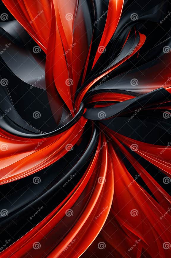 Eye-catching Red and Black Abstract Design for Modern Visuals. Stock ...