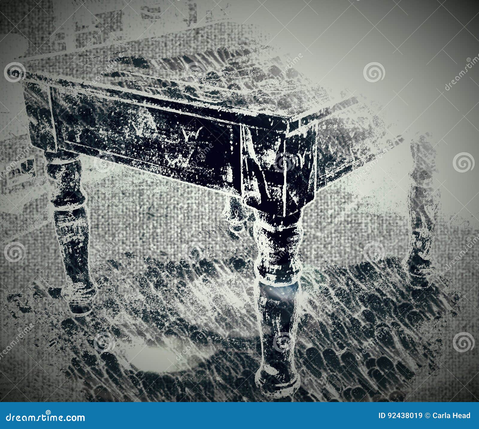 EYE CATCHING TABLE stock illustration. Illustration of table - 92438019