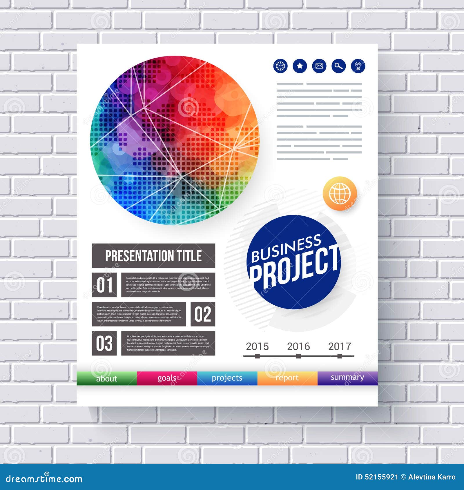 Eye-catching Vector Design for a Business Project Stock Vector ...