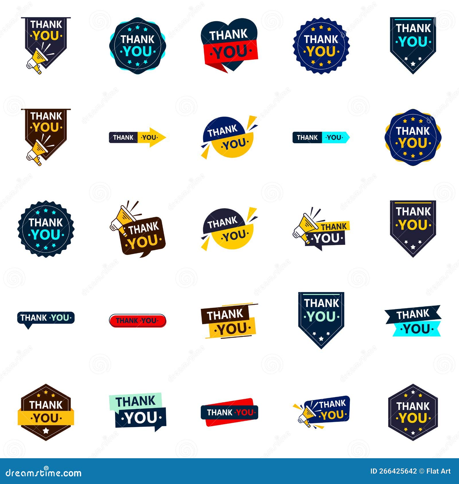 25 Eye Catching Vector Icons for Expressing Thankfulness Stock Vector ...