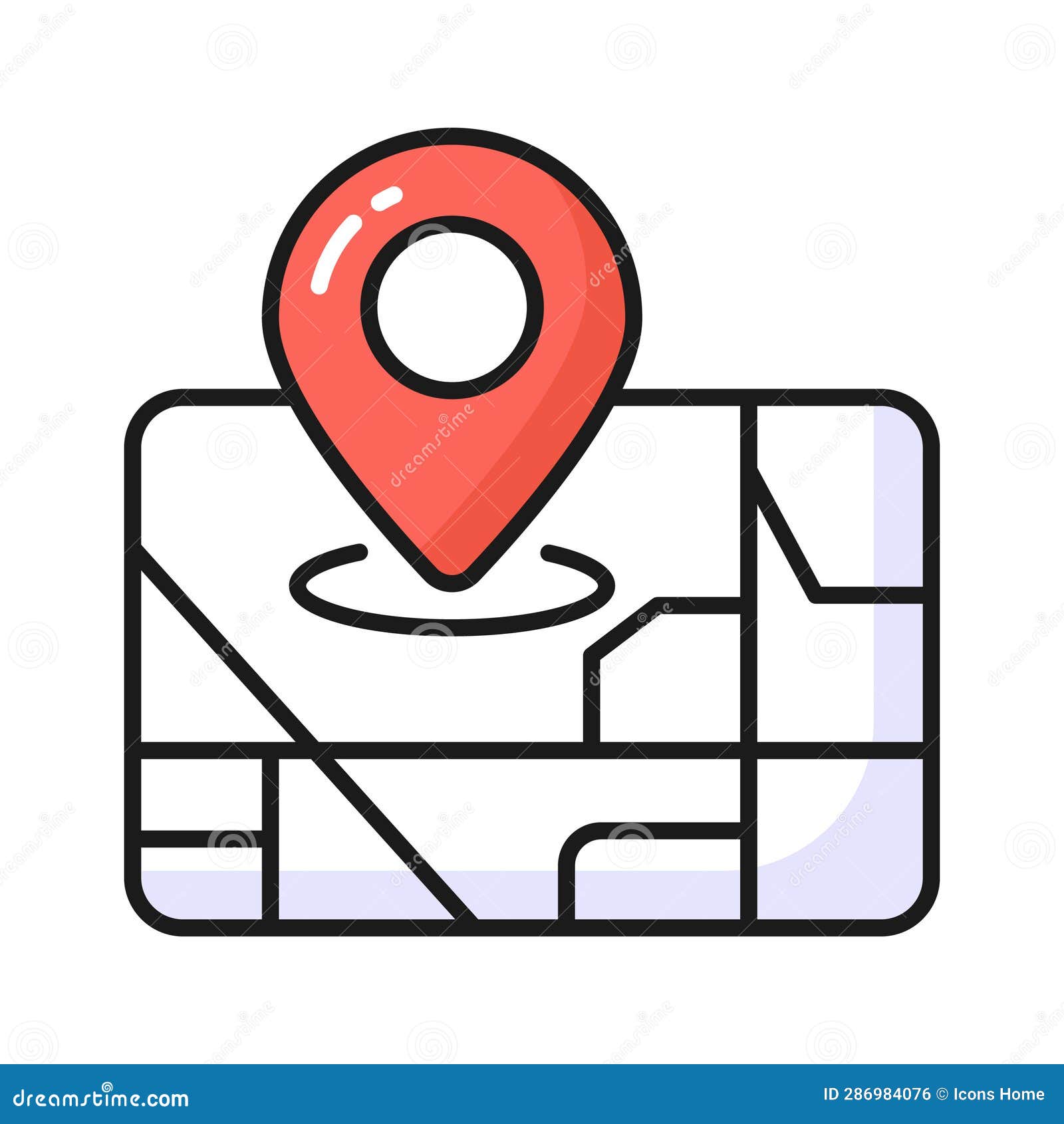 Eye Catching Vector of Map Location, Trendy Icon of Map Navigation ...