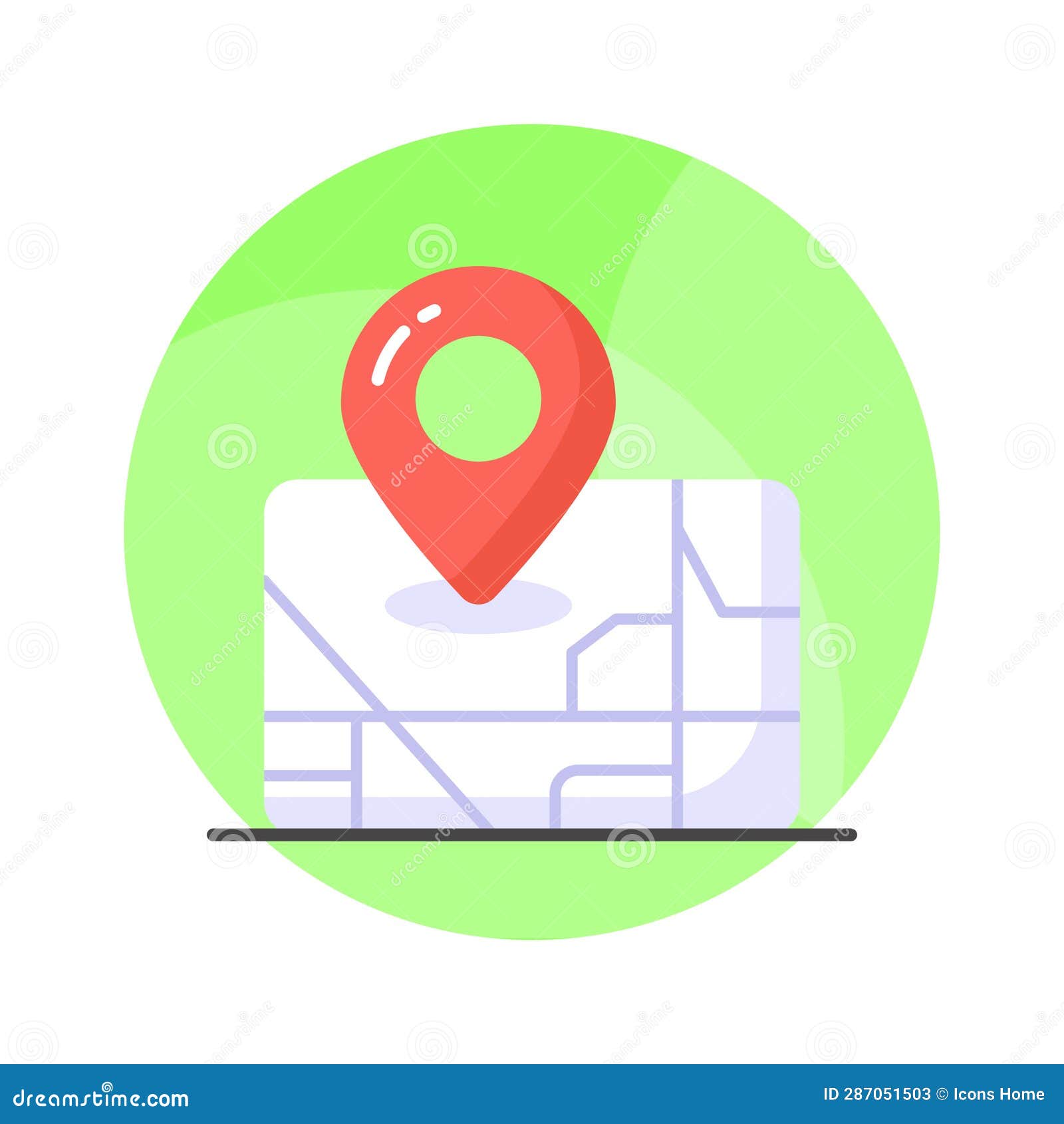 Eye Catching Vector of Map Location, Trendy Icon of Map Navigation ...