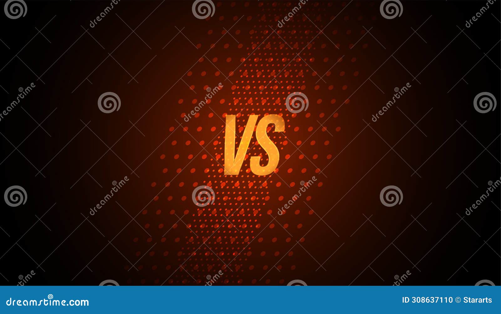 Eye Catching Versus Vs Banner for Duel Battle Match Stock Vector ...