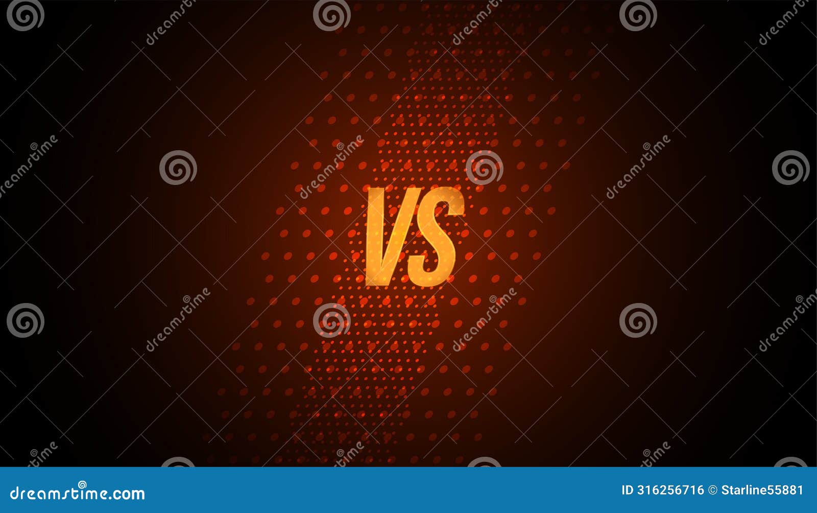 Eye Catching Versus Vs Banner for Duel Battle Match Stock Vector ...