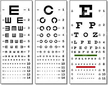 Eye Chart stock vector. Illustration of hospital, letters - 19732906