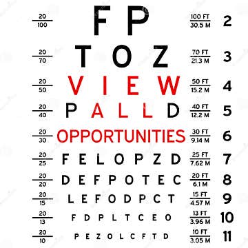 Eye chart stock illustration. Illustration of chance - 31988700