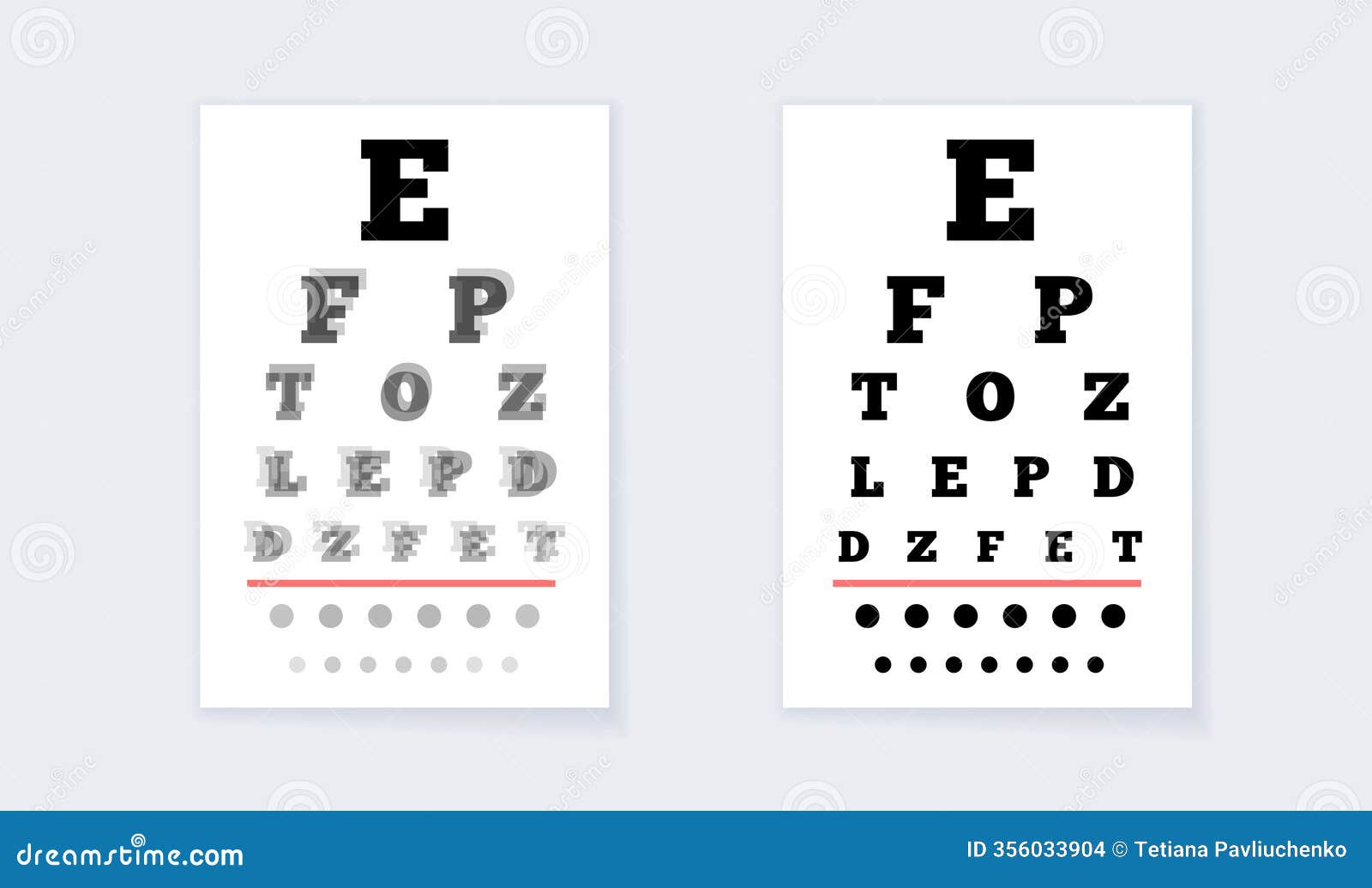 Eye chart poster stock illustration. Illustration of chart - 356033904