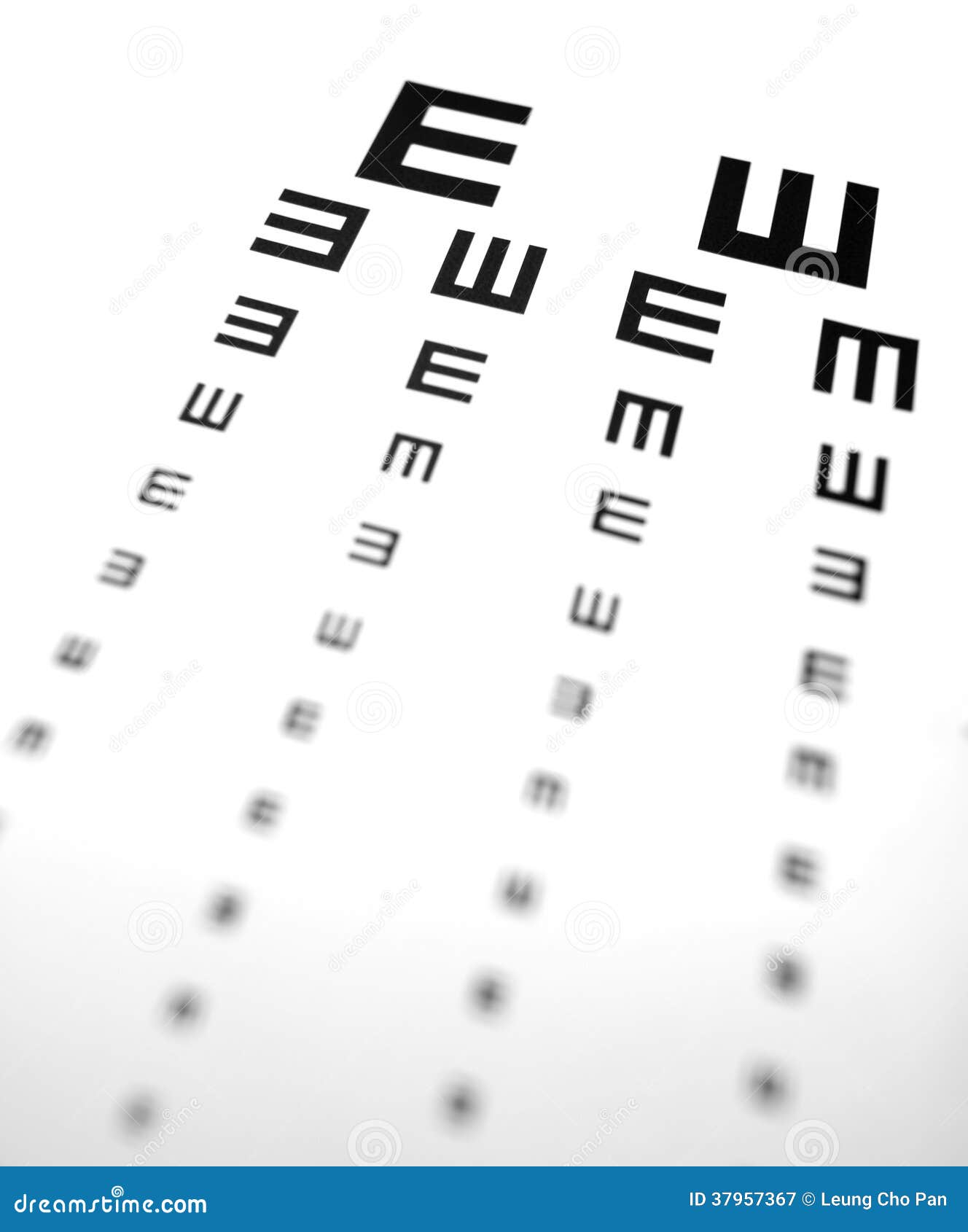 Eye chart stock image. Image of exam, paper, eyesight - 37957367