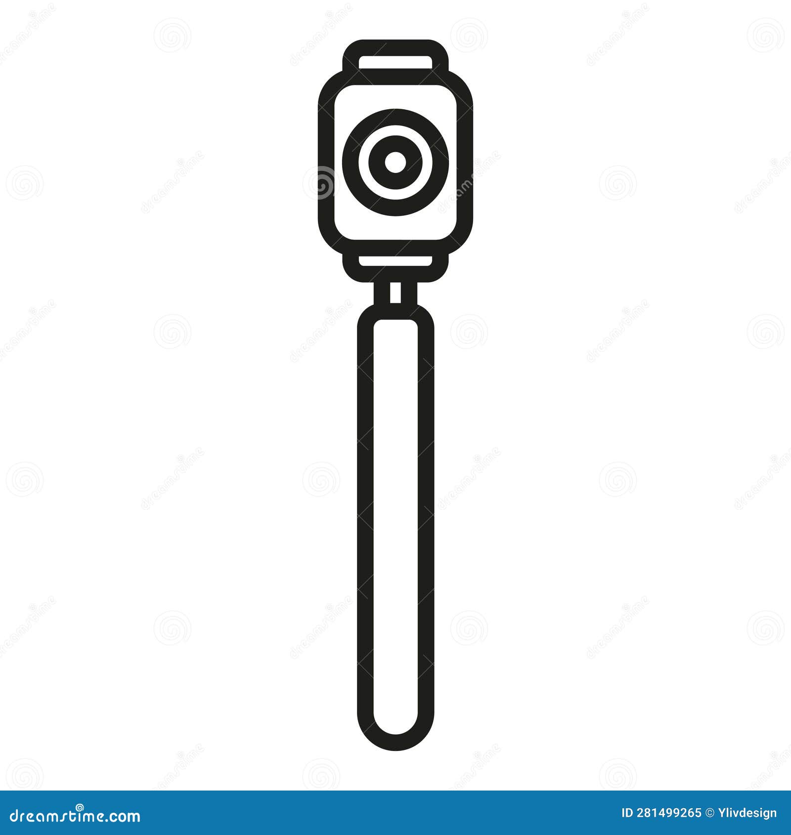 Eye Check Stick Icon Outline Vector. Visual Exam Stock Vector ...