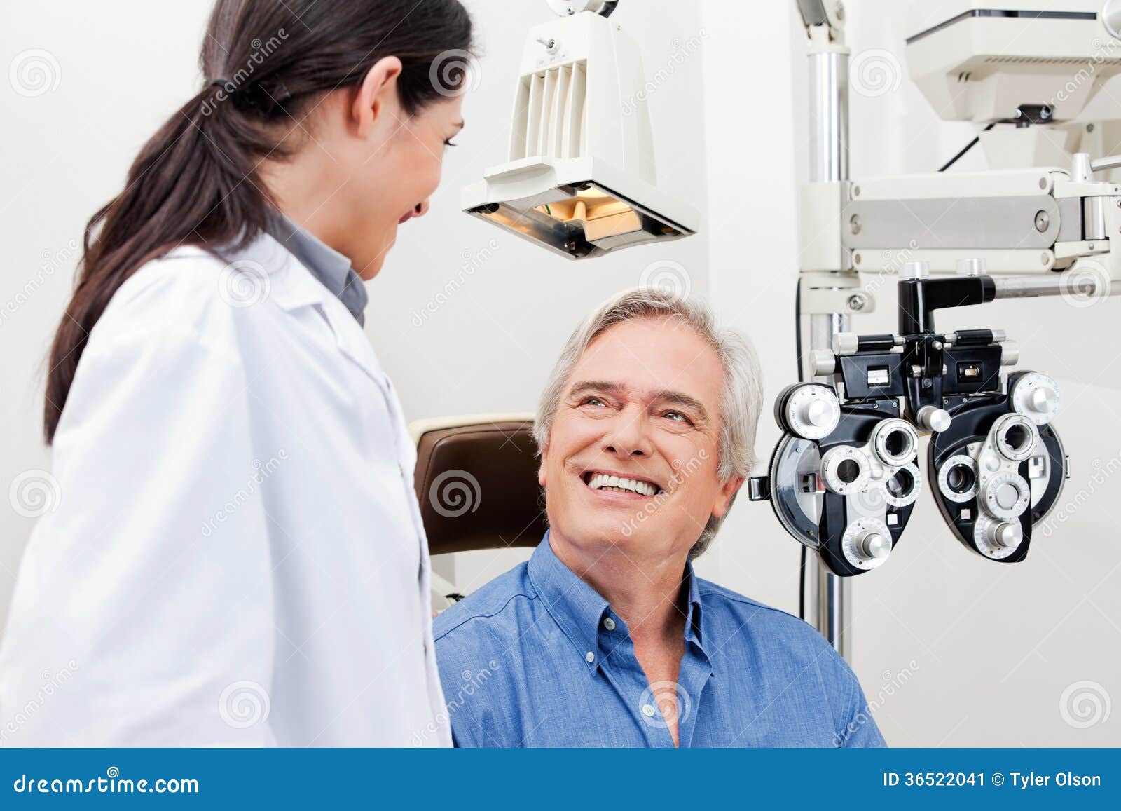 Eye Checkup stock image. Image of optometry, caucasian - 36522041