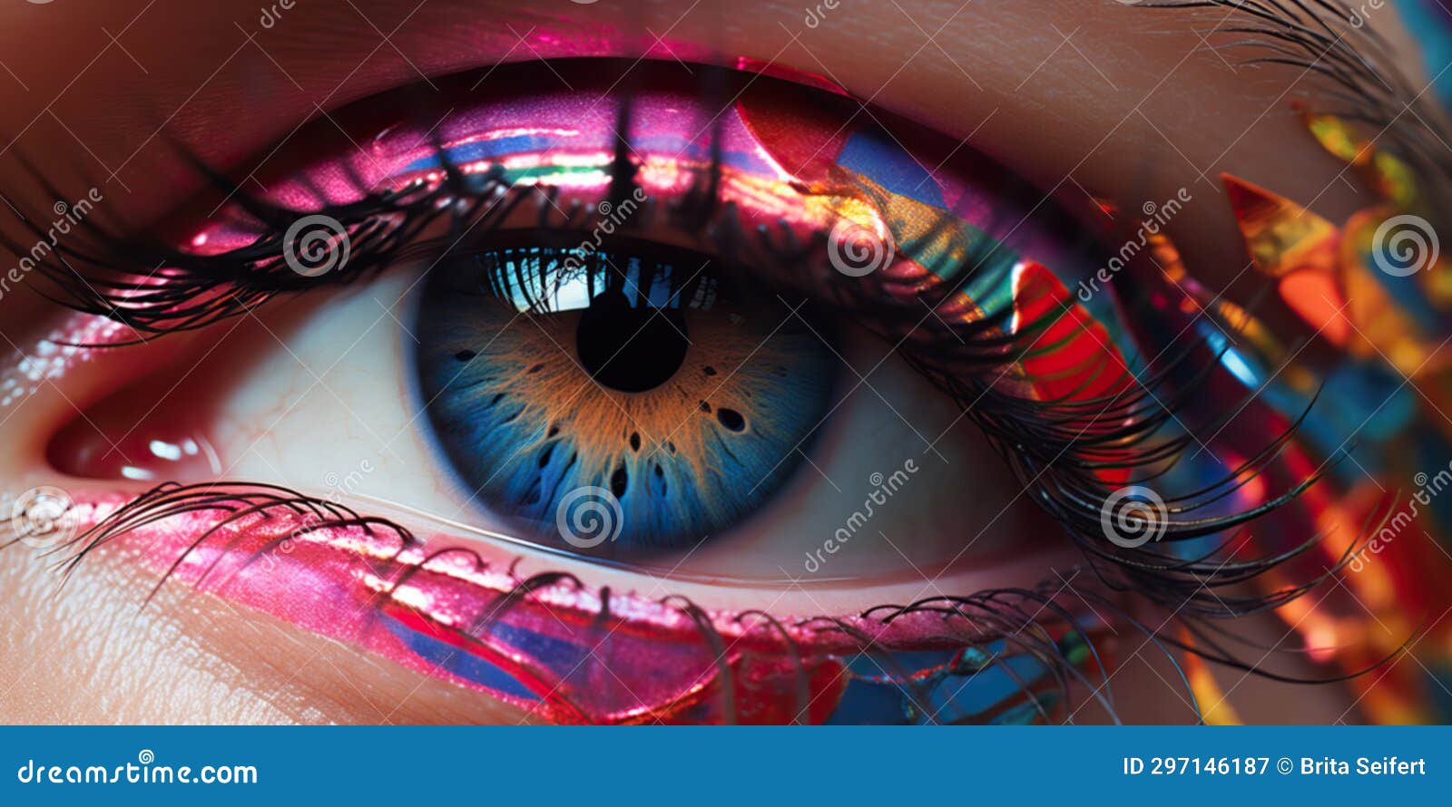 Chromatic Aberration Font Cartoon Vector | CartoonDealer.com #75175529