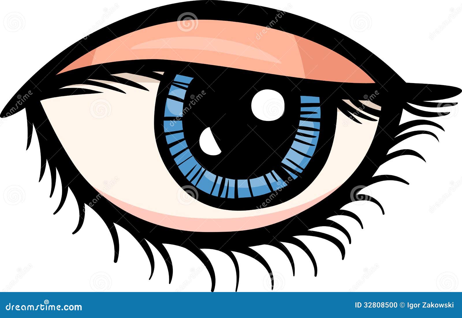 Eye Clip Art Cartoon Illustration Stock Photo - Image: 32808500