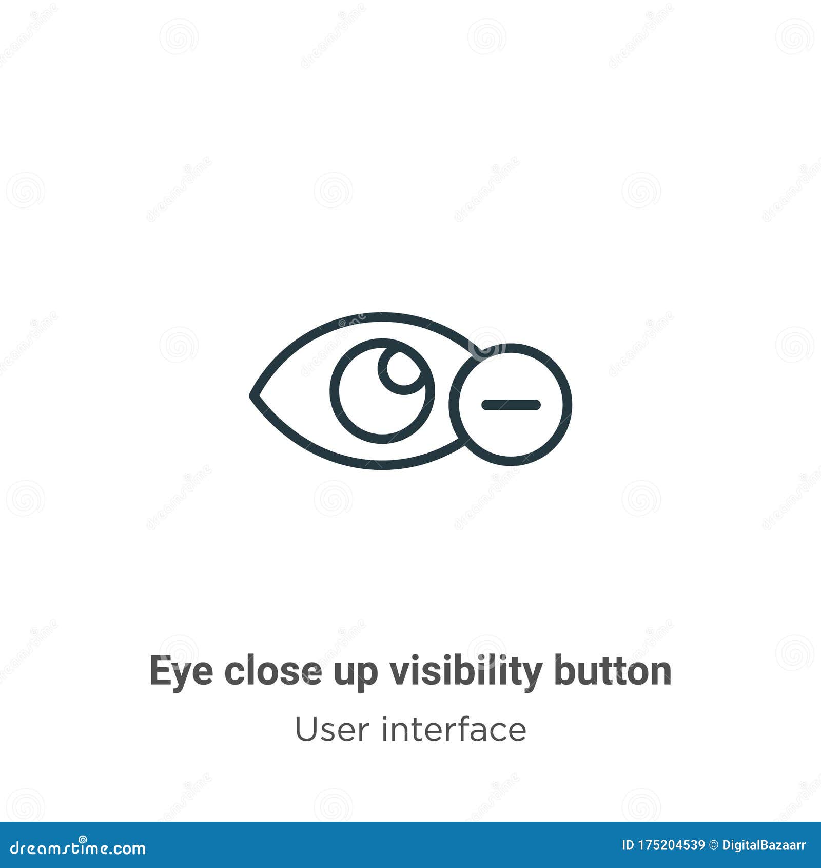 Eye Close Up Visibility Button Icon Vector Sign And Symbol Isolated On ... Eye Close Up Visibility Button Icon Vector Sign And Symbol Isolated On ...