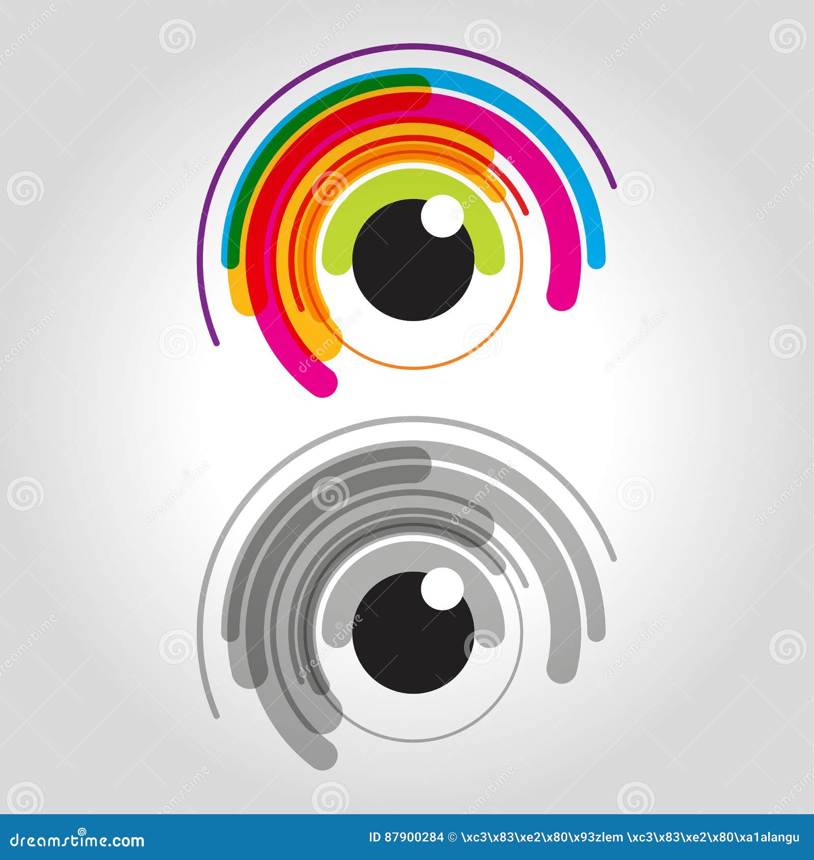 Eye Logo, Icon and Symbol Vector Illustration Stock Vector ...