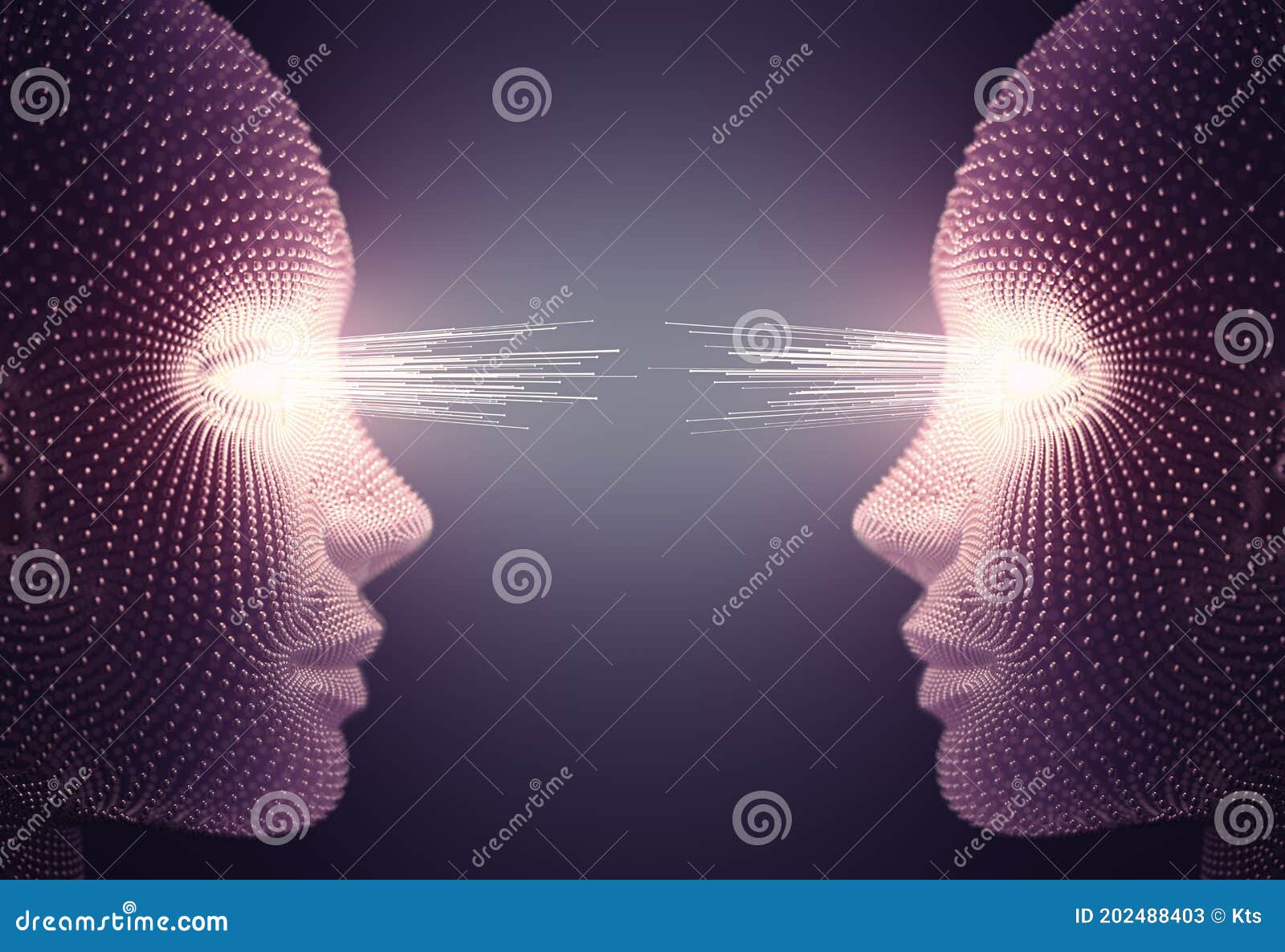 Eye Communication Network Data Connection Stock Illustration ...