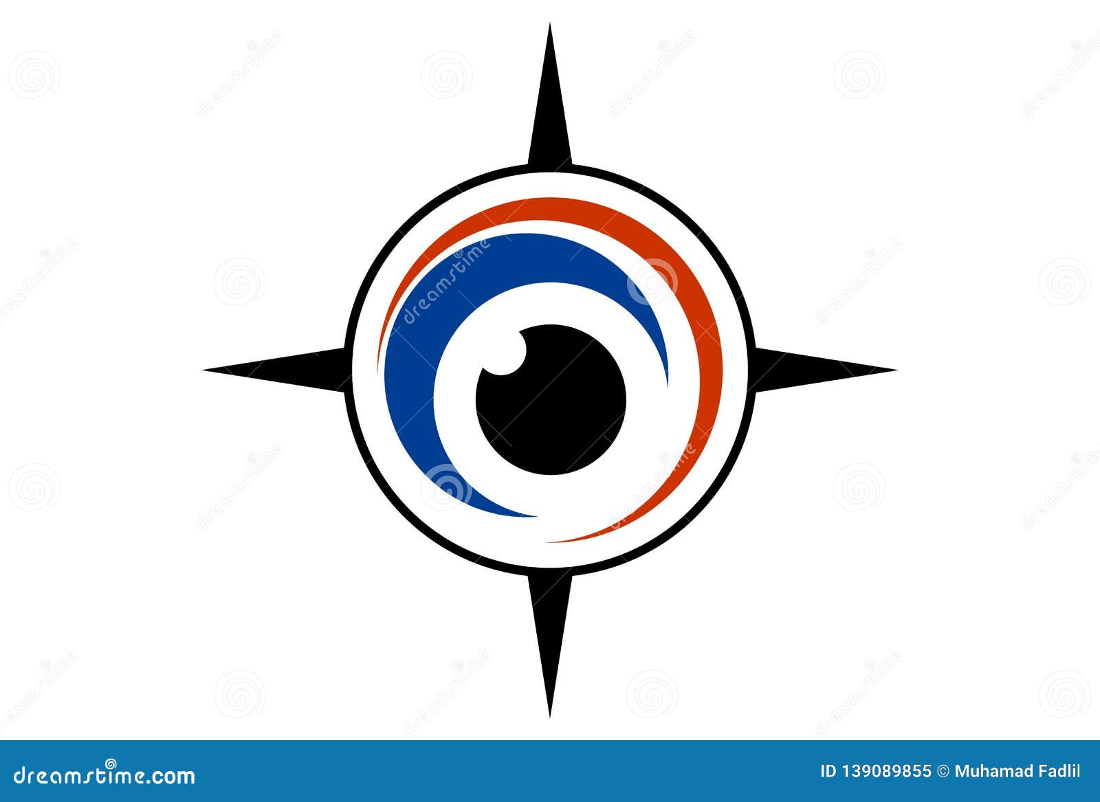 Eye Compass Abstract Logo Icon Stock Vector - Illustration of identity ...